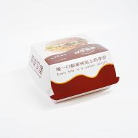 China Low Price Customized Printing logo Eco-friendly Biodegradable Disposable Fast Food Burger Box for sale
