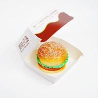 China Low Price Customized Printing logo Eco-friendly Biodegradable Disposable Fast Food Burger Box for sale