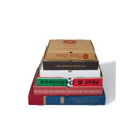 China Factory Made Design Size logo  Reusable pink 6 7 8 9 10 Inch Corrugated Paper Food Packaging Dough Cone Pizza-box with Window for sale