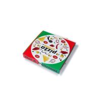 China Factory Made Design Size logo  Reusable pink 6 7 8 9 10 Inch Corrugated Paper Food Packaging Dough Cone Pizza-box with Window for sale