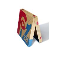 China Factory Made Design Size logo  Reusable pink 6 7 8 9 10 Inch Corrugated Paper Food Packaging Dough Cone Pizza-box with Window for sale