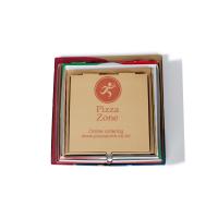 China Factory Made Design Size logo  Reusable pink 6 7 8 9 10 Inch Corrugated Paper Food Packaging Dough Cone Pizza-box with Window for sale
