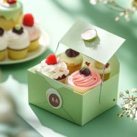 China Wholesale Custom logo Baking Box Cookies Waffles Paper Cupcakes Custom Donut Boxes Cake Gift Boxes for sale