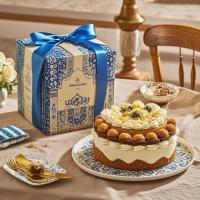 China Luxury Customized Logo Baking Dessert Cake Packaging Paper Packaging Box Customized Cake Gift Box for sale