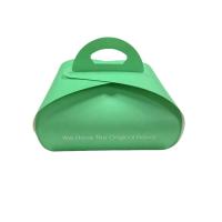 China Customized logo Foldable Cardboard Cake Packaging Box with Handle Cardboard Cake Box for sale