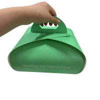 China Customized logo Foldable Cardboard Cake Packaging Box with Handle Cardboard Cake Box for sale