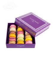 China Free Design Custom Logo of high-end food grade macaron chocolate  paper packaging box macaron cake gift box for sale