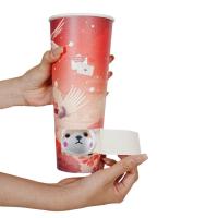 China Wholesale Custom logo Size Surprise Cup Milk Tea Coffee Blind Box Milk Tea Paper Cup for sale
