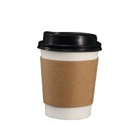 China Wholesale Customized logo Food Grade Eco-friendly Pulp Non Plastic Water-based Coating Hot Drinks Coffee Milk Paper Cups for sale