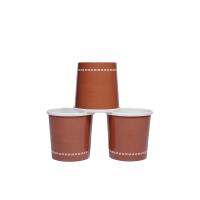 China Customized Personalized Design Size Eco-friendly Biodegradable Disposable Coffee Hot Drink Paper Cup for sale