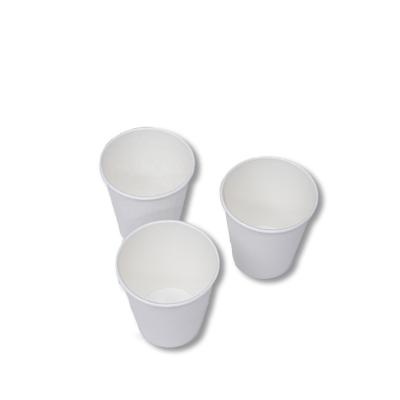 China Eco-friendly Custom Size logo 100% Biodegradable Plastic Free Water-based Coating Customized Disposable Coffee Paper Cup for sale