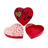 China Valentine's Day Wholesale Customized Logo Chocolate Truffle Paper Packaging Gift Box Chocolate Box with Ribbon for sale