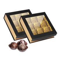China Wholesale Customized Luxury logo Chocolate Truffle Kraft Paper Packaging Box Chocolate Gift Box for sale