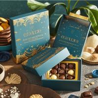 China Luxury Customized Logo Kraft Paper Magnetic Chocolate Truffle Packaging Box Chocolate Gift Box Ribbon for sale