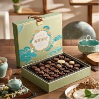 China High End Customized logo Luxurious Food Grade Chocolate Truffle Paper Packaging Box Chocolate Gift Box for sale