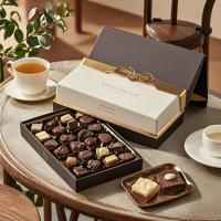 China Luxury Custom Recyclable Chocolate Packaging Box Biscuit Chocolate Macaron Gift Packaging Box for sale