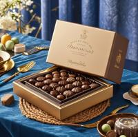 China Wholesale Customized Luxury logo Chocolate Packaging Box Chocolate Gift Box with Ribbon for sale