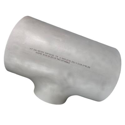 China 904L Stainless Steel Seamless Tee Austenitic Stainless Steel Tee for sale