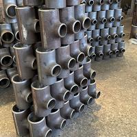 China A234 WPB ASTM Standard Seamless Pipe Fittings Carbon Steel Tee Equal Diameter Tee Sch10-Sch160 for sale