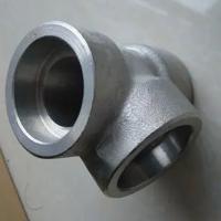 China SS304L SS316L Stainless Steel Socket Pipe Fittings Tee 3000LB 6000LB for sale