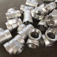China A105 Carbon Steel Socket Pipe Fittings Tee MSS SP-97-2019 Standard for sale