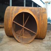 China Thickness SCH5S-SCH160 Butt Welded Pipe Fittings Tee 26-80inch for sale