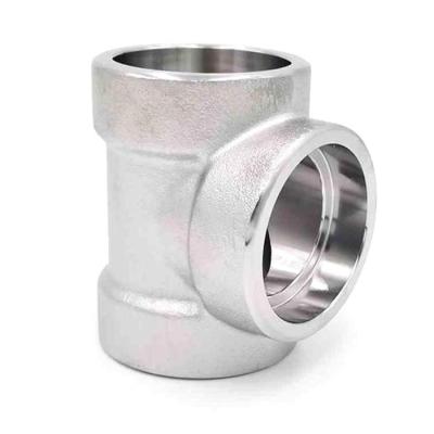 China Forged Pipe Parts 9000LB Carbon Steel Tee Customized for sale