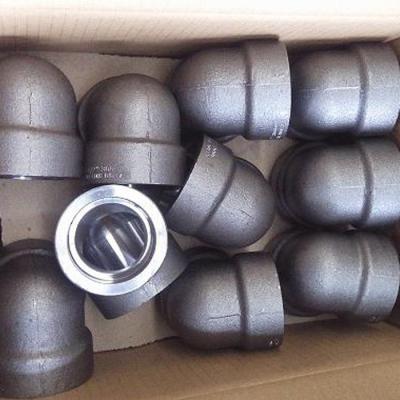 China ASME B16.11 Forged Elbow Fitting Socket / Thread Connection 1