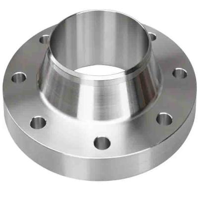 China Forged Steel Flange Nut Connection Type Acid And Alkali Resistant Pressure Rating Silver for sale