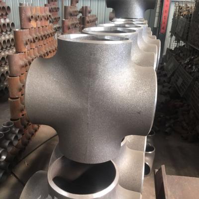 China 10CrMo910 Equal Diameter / Reduced Diameter / Seamless / Butt Welded Four-way Alloy Steel High-pressure Thick Wall Four-way for sale