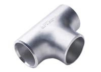 China ASME B16.9 Stainless Steel Butt Welding Tee SCH5 24 Inch Equal Reducing Pipe Fitting for sale