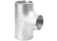 China ASME B16.9 Stainless Steel Butt Welding Tee SCH5 24 Inch Equal Reducing Pipe Fitting for sale