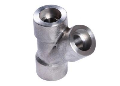 China ASME B16.11 Forged Stainless Steel Reducing Tee 8 Inch Socket Weld Pipe Fitting for sale