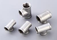 China Stainless Steel 304 Threaded Tee Pipe Fitting 150LB PN25 1/2 to 4 Inch NPT BSPT for sale