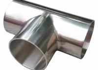 China 10 Inch 304 Stainless Steel Reducing Tee Pipe Fitting Welding Tee 2 Inch Branch for sale