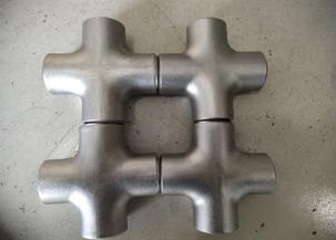 China Stainless Steel 4 Way Cross Pipe Fitting ASTM A403 WP304 Sch10 Seamless for sale