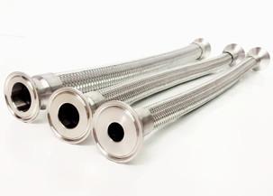 China 4 Inch Welded DN20 Braided Flexible Metal Hose Stainless Steel 500C 25 Bar for sale