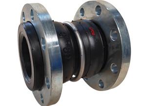 China EPDM Flexible Rubber Expansion Joint Flanged Connector DN32-700 1.0-2.5 Mpa for sale