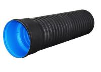 China SN4 18 Inch 1mm HDPE Double Wall Corrugated Pipe Wear Resistant Drainage for sale