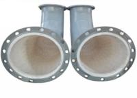 China ASTM A106 30 Degree Q235 8mm Ceramic Lined Pipe Elbow Alumina Lined Elbow for sale