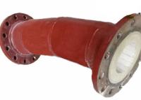 China ASTM A106 30 Degree Q235 8mm Ceramic Lined Pipe Elbow Alumina Lined Elbow for sale