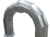 China ASTM A106 30 Degree Q235 8mm Ceramic Lined Pipe Elbow Alumina Lined Elbow for sale