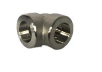 China 2500lbs Forged Pipe Fittings FF Facing Stainless Steel 90 Degree Elbow 1/2-48 Inch for sale