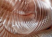 China Large Diameter Transparent Steel Wire Hose 5 to 10 Inch Pressure Resistant Wear Resistant PU Pipe for sale