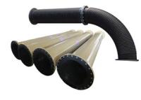 China Dn600 Slurry Uhmwpe Mining Rubber Lined Steel Pipe for sale