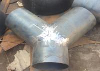 China Pipeline Y - Shaped Butt Welded Tee Pipe Fittings for sale