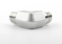 China Metric Bite Type Equal Three Way Threaded Joint Pipe 4mm Tube OD 10 Mpa Stainless Steel for sale