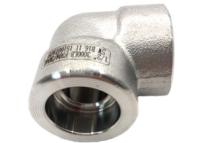 China ASME B16.11 Carbon Steel Forged Fittings 3000 Lbs Socket Weld Elbow for sale