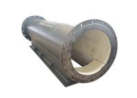 China Alumina Ceramic Lining 88hra Wear Resistant Pipe for Cement Industry 300mm for sale