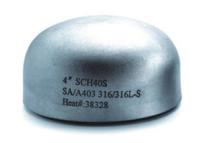 China ASME B16.9 316L SCH40S Stainless Steel Weld Cap Pipe Fitting 1/2 to 20 Inch for sale